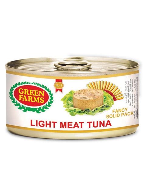 Green Farms Light Meat Tuna In Sunflower Oil 185grams Best Price Ksa