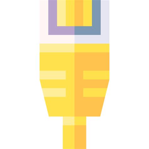 Ethernet Basic Straight Flat Icon