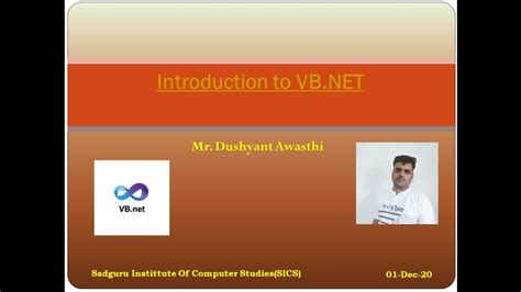 Introduction To Vb Net Youtube