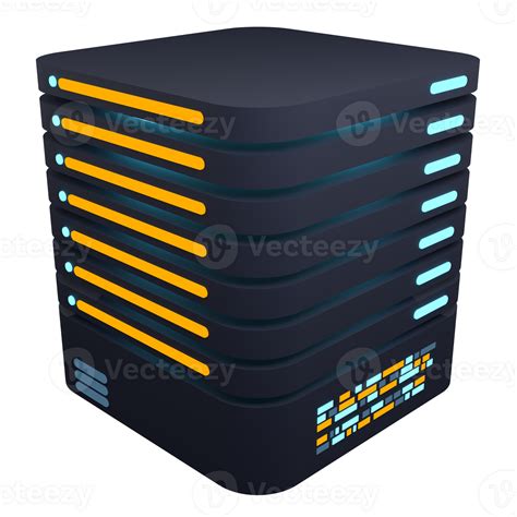 3d Server Icon Computer Server 3d Render Icon Cloud Computing 3d Render Illustration 26177490 Png