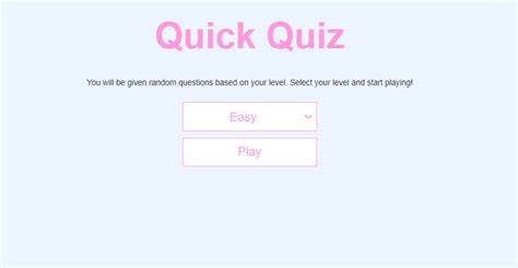 Quiz App Using HTML CSS And Javascript