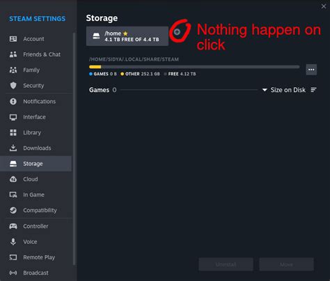 Cannot Add New Storage · Issue 9640 · Valvesoftwaresteam For Linux