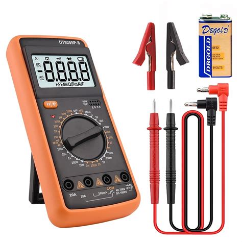 Digital Multimeter2000 Counts Voltage Testervolt Ohm Ampmulti Meter Tester Acdc Voltmeter Dc