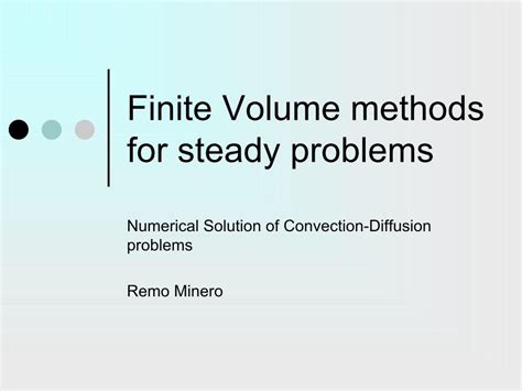 Pdf Numerical Solution Of Convection Diffusion Problems · Pdf