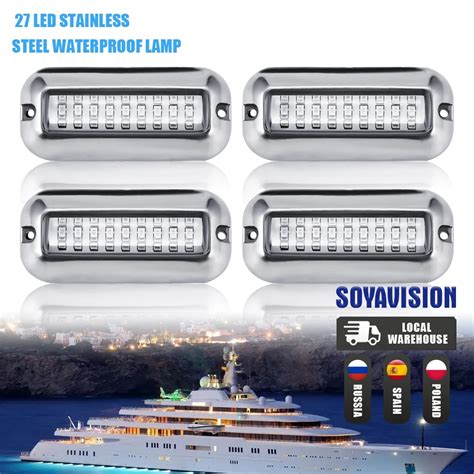 27led 12v Barco Luz De Popa Pontón Subacuático Barco Marino Accesorios