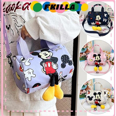 Fki Mickey Mouse Bowling Bag Mickey Mouse Nylon Handbag Bowling