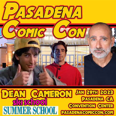 Dean Cameron Pasadena Comic Convention And Toy Show