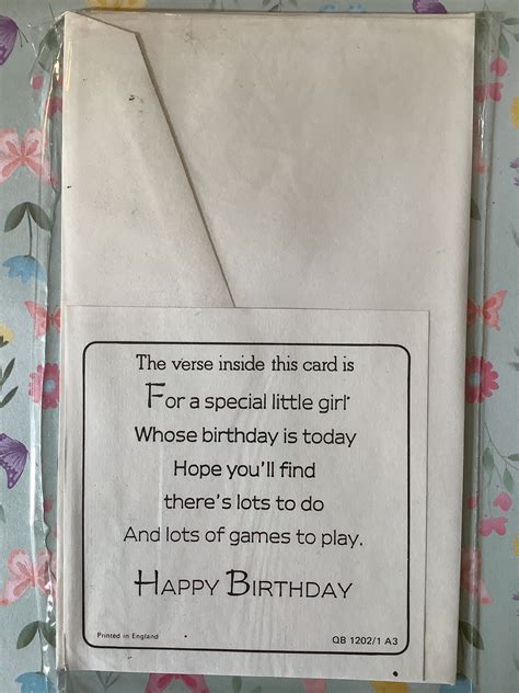 Rare Vintage Circa 1970s With Love Daughter On Your Birthday Card