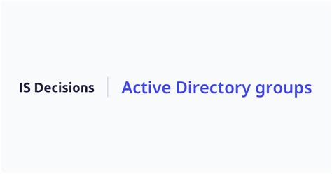 Active Directory Groups