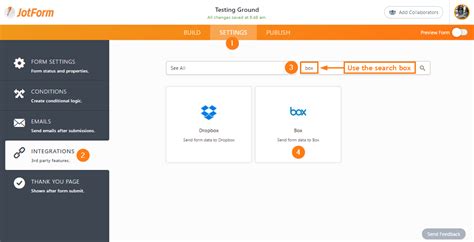 how to integrate jotform with box