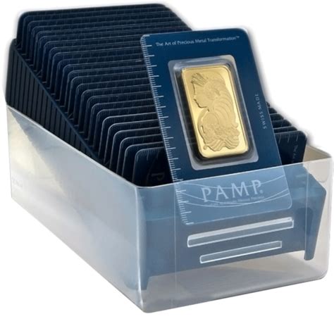 Box For 25 Pamp Investment Gold Bars Storage Used Florinus