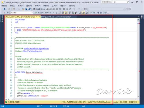 德瑞克：sql Server 學習筆記 Sql Server Spwhoisactive Find Out Long Running