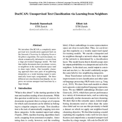 Docscan Unsupervised Text Classification Via Learning From Neighbors Acl Anthology