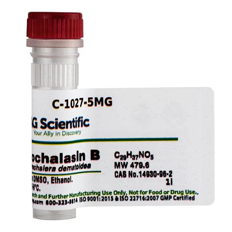 C 1027 5mg Cytochalasin B Helminthosporium Dematioideum 5 Mg