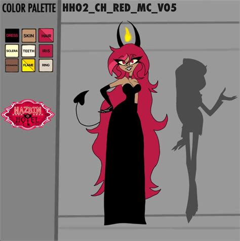 Hazbin Hotel Oc Red Reference Sheet Hazbin Hotel Eldritch Hazbin