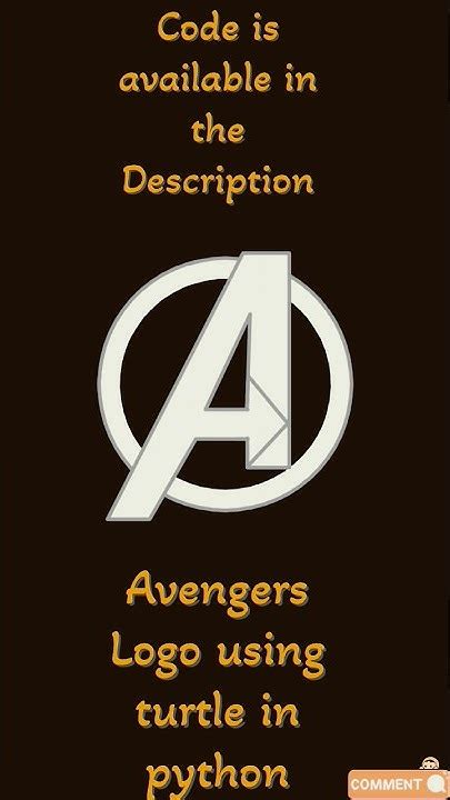 Avengers Logo In Python Using Turtle Python Turtle Avengers