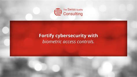 Fortifying Cybersecurity With Biometric Access Controls A Modern Approach To Data Protection