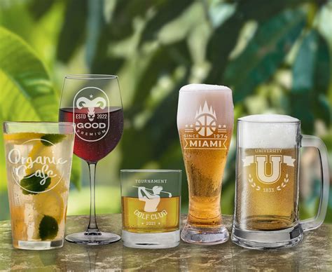 Custom Logo Glasses Custom Designed Glasses Add Your Personalized