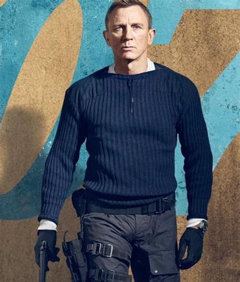 James Bond Sweater No Time To Die Daniel Craig Jumper
