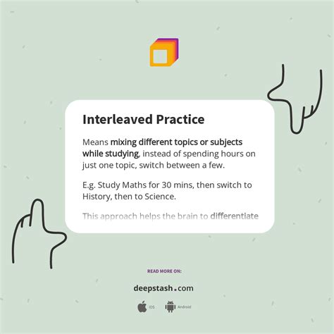 Interleaved Practice Deepstash