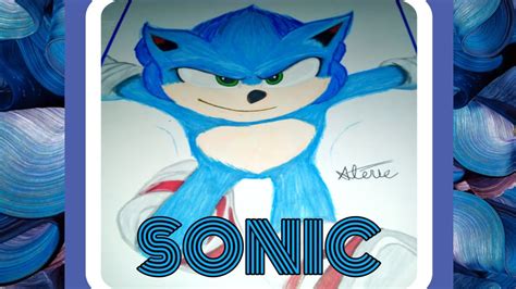 Cómo Dibujar A Sonic La Película How To Draw Sonic The Hedgehog Youtube