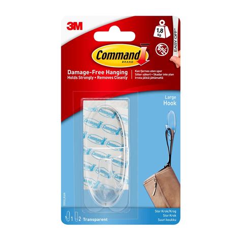 3m Command Large Clear Hook