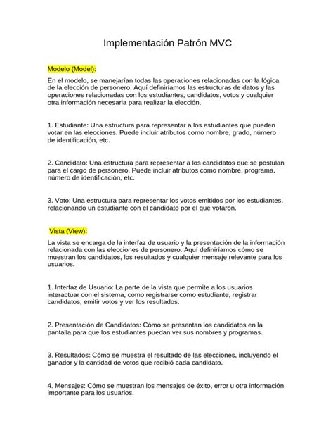 1implementación patrón mvc pdf modelo vista controlador software