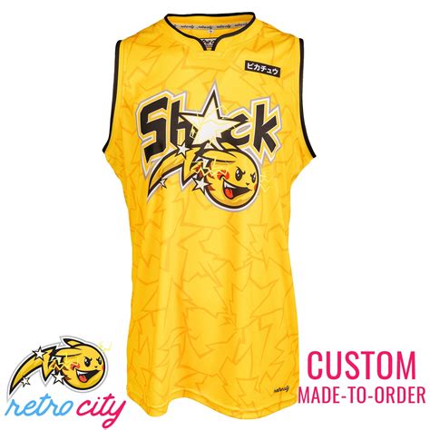 Shock Pikachu Pokéleague Basketball Jersey Retro City Threads