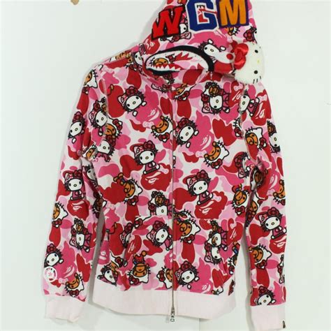 Rare Find Pink Hello Kitty X Bape Full Zip Hoodie Rfashionreps