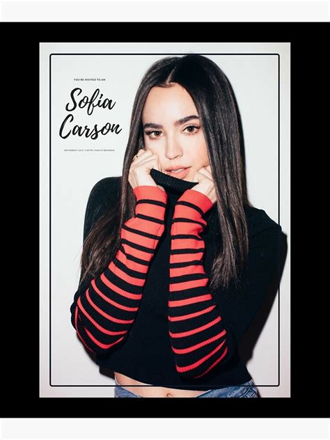 Sofia Carson Poster For Sale By Rikoovastore Redbubble