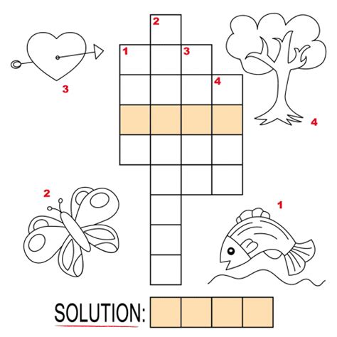 School Supplies Kindergarten Crossword Puzzle Free Download And Print