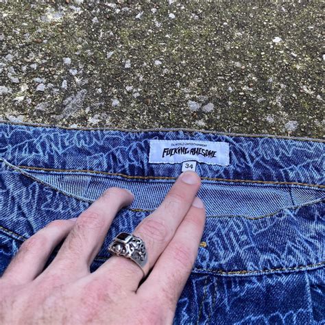 Baggy Fucking Awesome All Over Print Jeans Rare Depop
