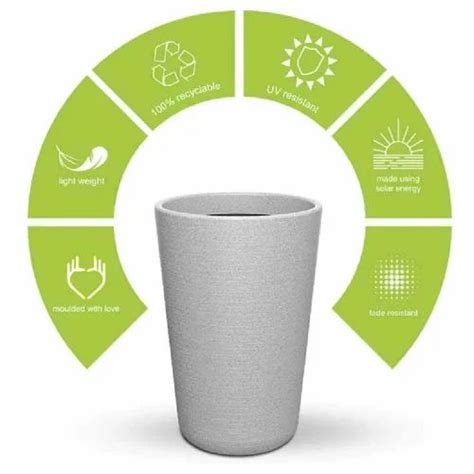 Gray Polymer Rosa Medium Planter For Decoration Size 35 X 61 Cm D X H At Rs 2529 In Hisar