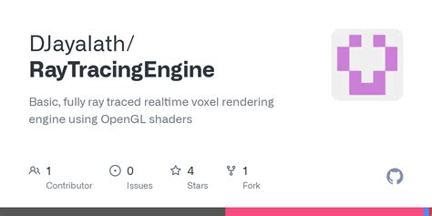 Github Djayalathraytracingengine Basic Fully Ray Traced Realtime Voxel Rendering Engine