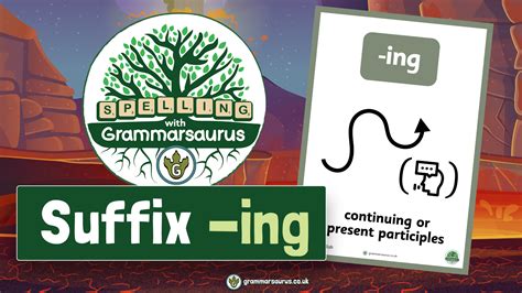 Spelling With Grammarsaurus Suffix Ing Grammarsaurus