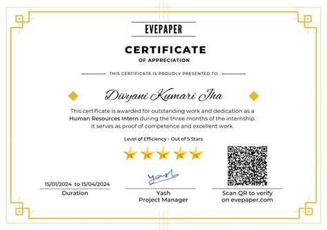 I Am Happy To Share That I Completed My Internship As A Human Resource Hr Intern At Evepaper