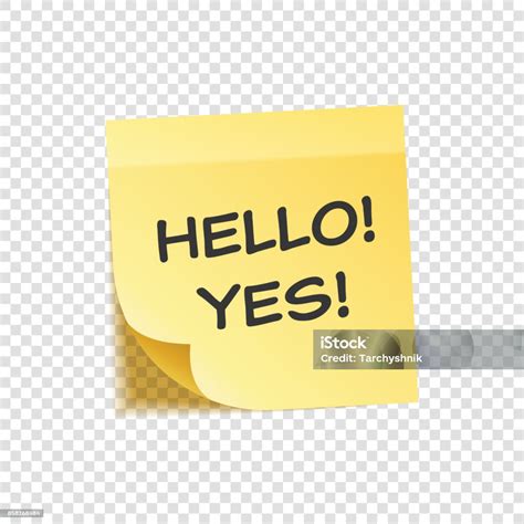 텍스트 및 그림자 투명 한 배경에 고립 된 스티커 메모 설정 합니다 노란색 종이입니다 편지지에 메시지입니다 알리미입니다 벡터