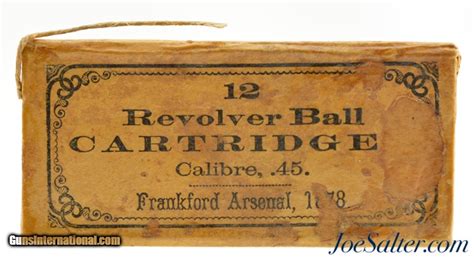 Excellent Sealed Frankford Arsenal 1878 Dated 45 Colt And Schofield
