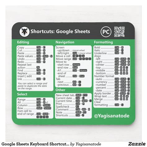 Google Sheets Keyboard Shortcuts For PC Mouse Pad Life Hacks Computer
