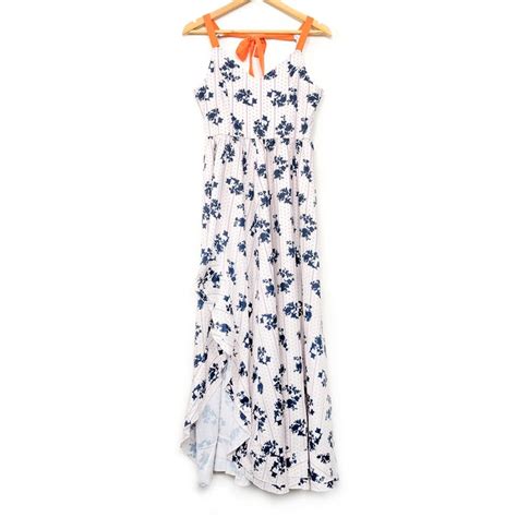 【何蓓蓓私服】正韓緞帶設計開岔印花長洋裝｜popchill 拍拍圈