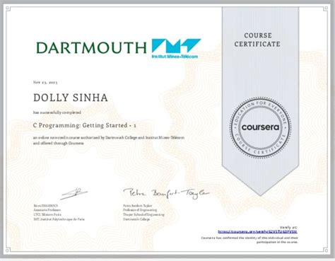 Dolly Sinha On Linkedin Completed A Course Successfully Of C