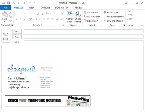 How To Add Address In Email Signature Line On Outlook Logosoke