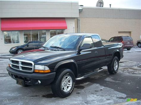 2004 Black Dodge Dakota Sport Club Cab 4x4 25538056 Photo 3
