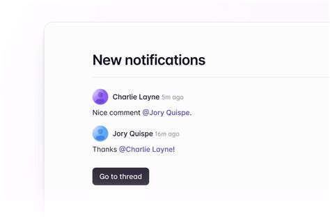 email notifications notifications