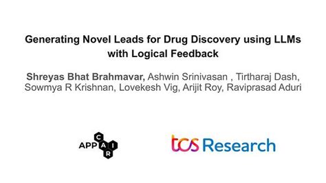 Generating Novel Leads For Drug Discovery Using Llms With Logical Feedback Underline