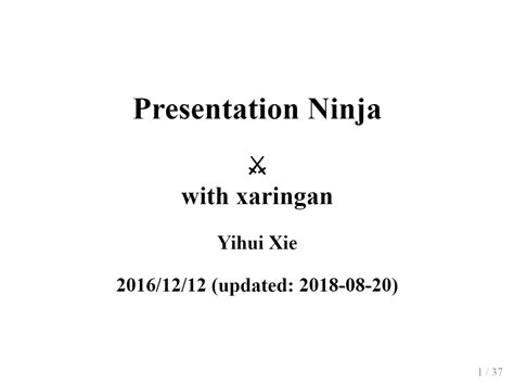 R Platform Independent Xaringan Presentation Blackboard Stack