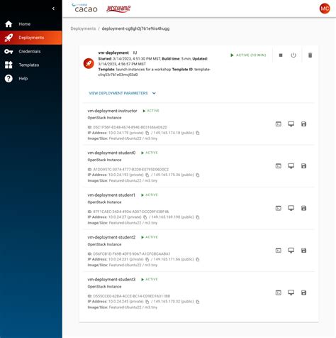 Deploying VMs For A Workshop Jetstream2 Documentation