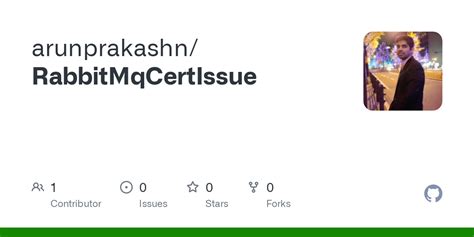 GitHub Arunprakashn RabbitMqCertIssue