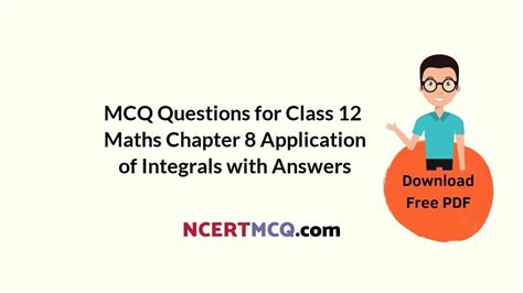 Application Of Integrals Class MCQ Online Test With Answers Questions NCERT MCQ