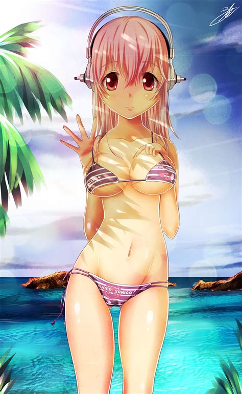 Super Sonico Nitroplus Drawn By Eru Sennin Danbooru